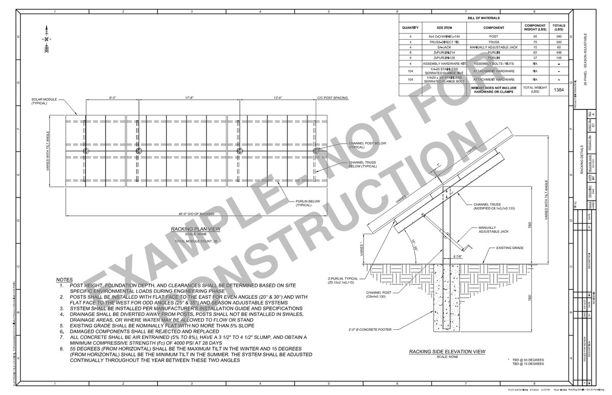 Sky Rack 2.0 Ground Solar Mount