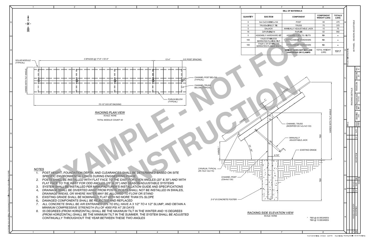 Sky Rack 2.0 Ground Solar Mount
