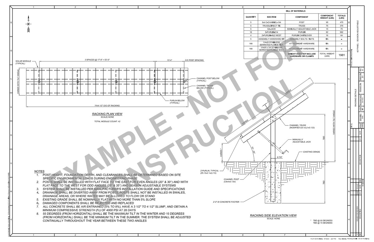 Sky Rack 2.0 Ground Solar Mount