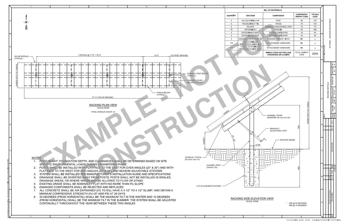 Sky Rack 2.0 Ground Solar Mount
