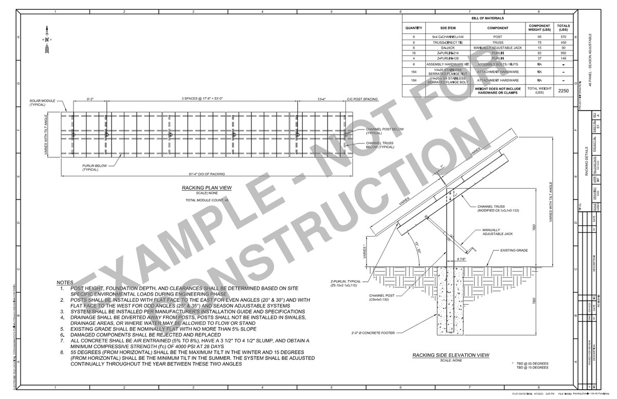 Sky Rack 2.0 Ground Solar Mount